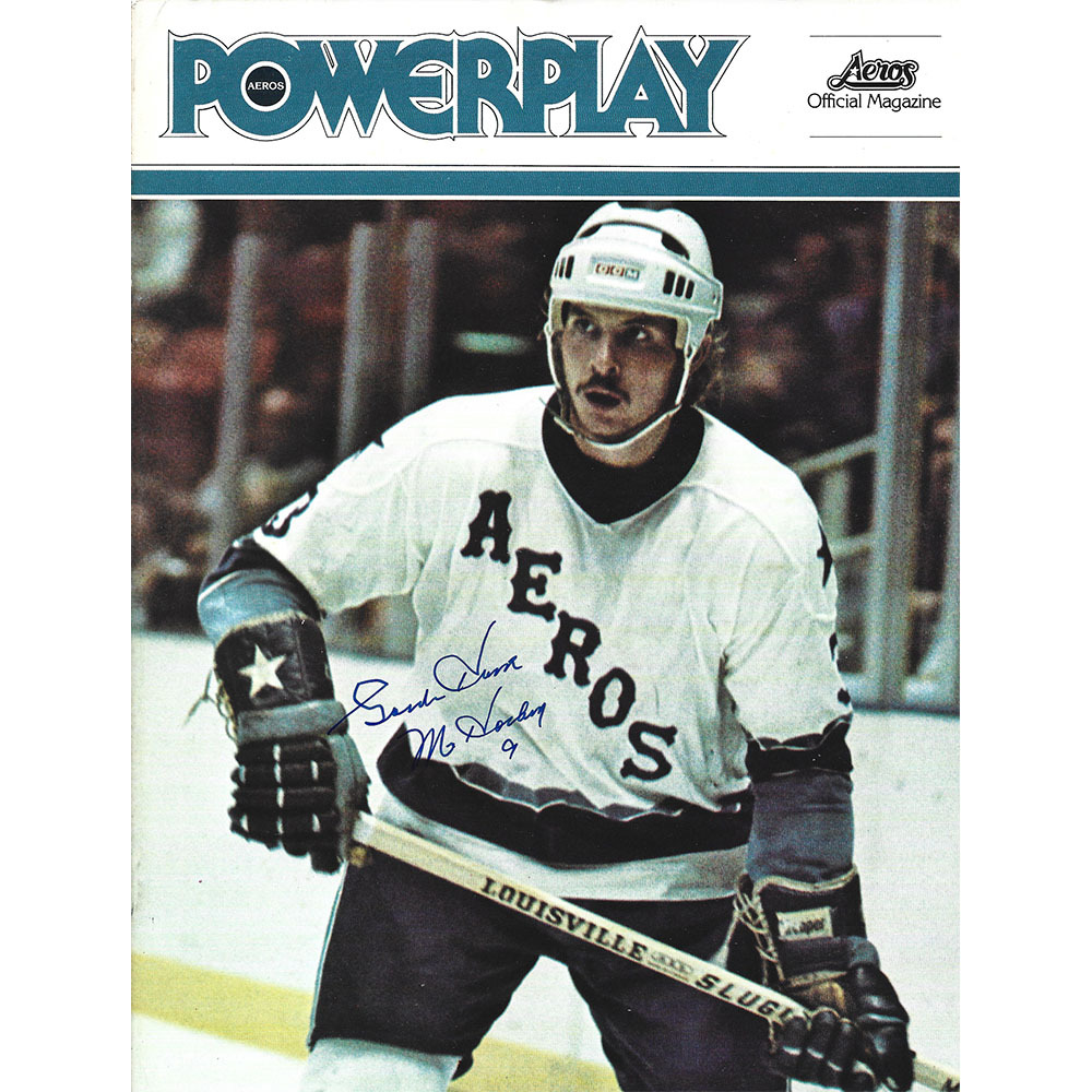 Gordie Howe Autographed 1975 Houston Aeros Program - NHL Auctions