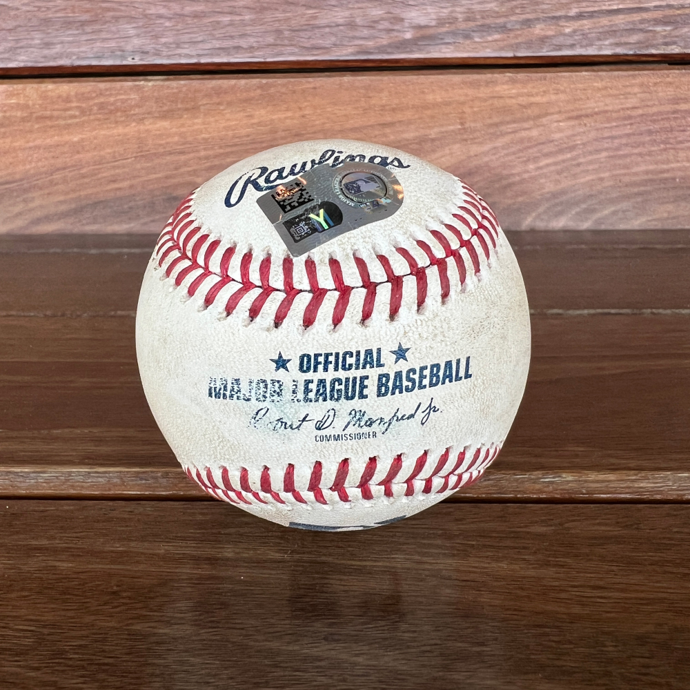 Game-Used Baseball: Brady House 39th Career Hit, Single to Left Field ...