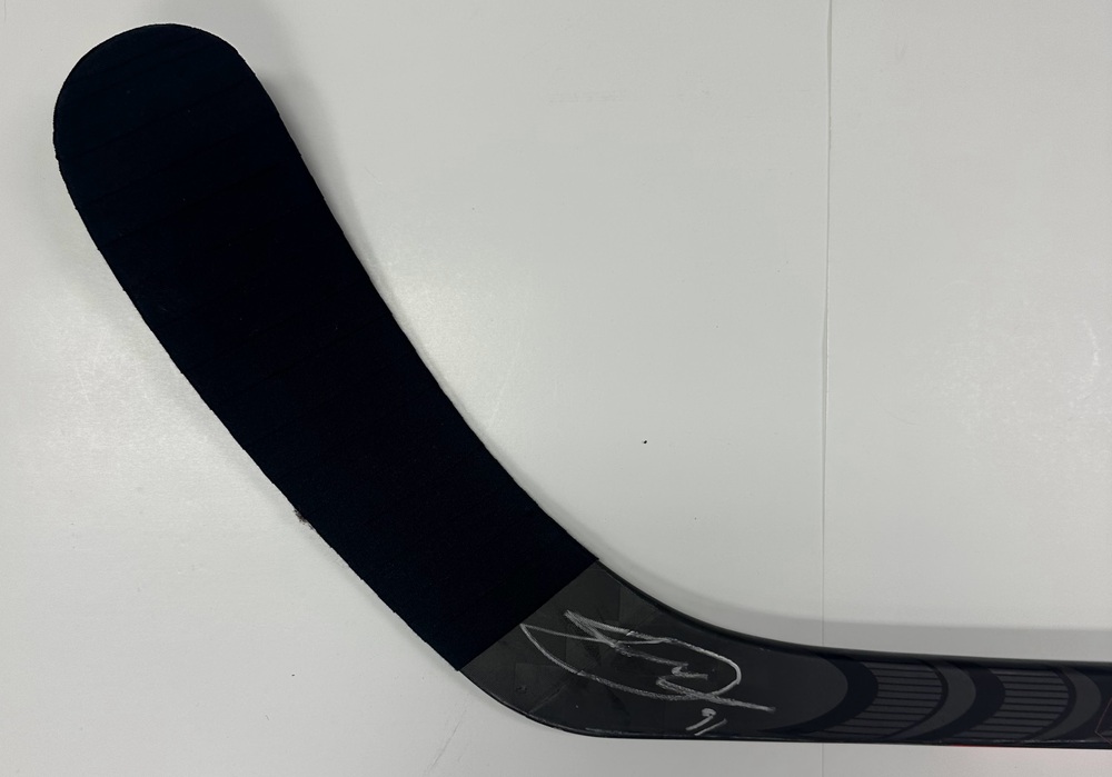 #91 Dawson Mercer Game Used Stick - Autographed - New Jersey Devils ...