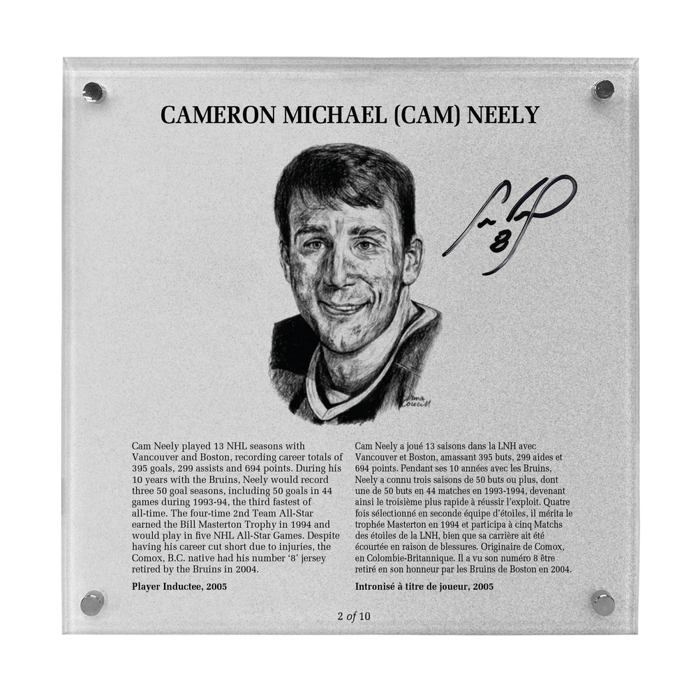 Cam Neely Autographed Legends Line Honoured Member Plaque - Limited ...