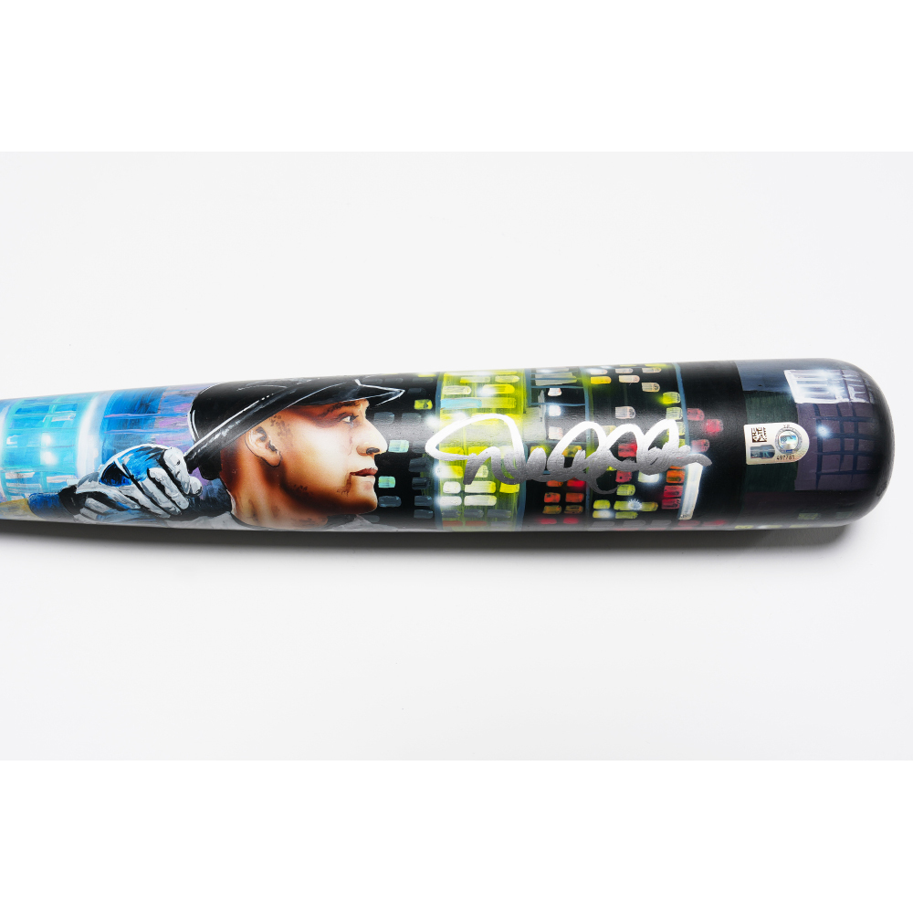 Derek Jeter Autographed City Lights Commemorative Bat - One of One ...