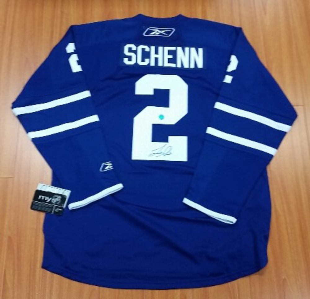 LUKE SCHENN Autographed Toronto Maple Leafs Reebok Premier Jersey *Size ...