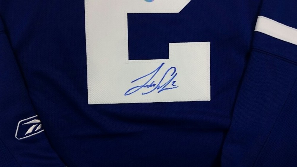 LUKE SCHENN Autographed Toronto Maple Leafs Reebok Premier Jersey *Size ...