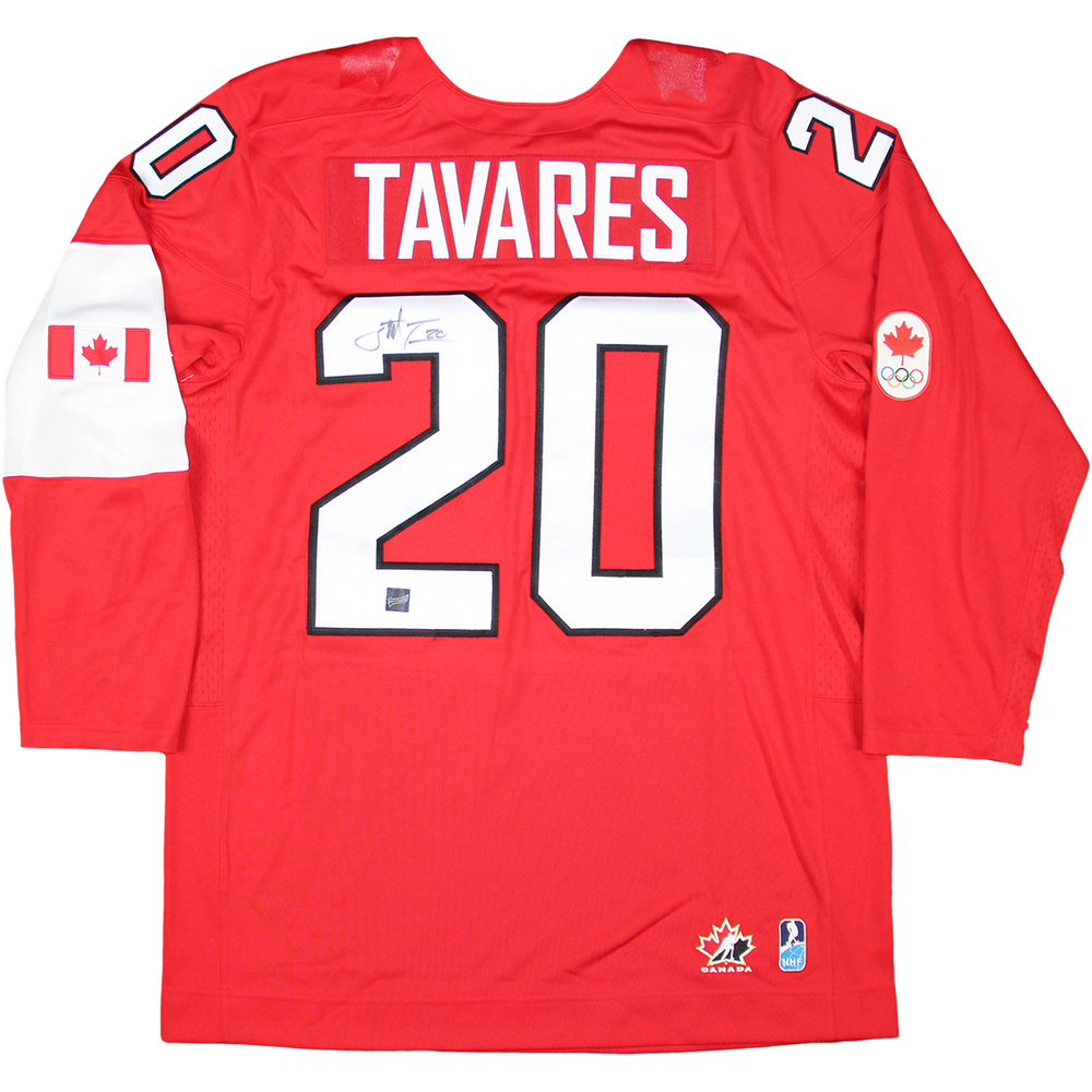 John Tavares Signed Team Canada Red 2014 Replica Jersey (Frameworth ...