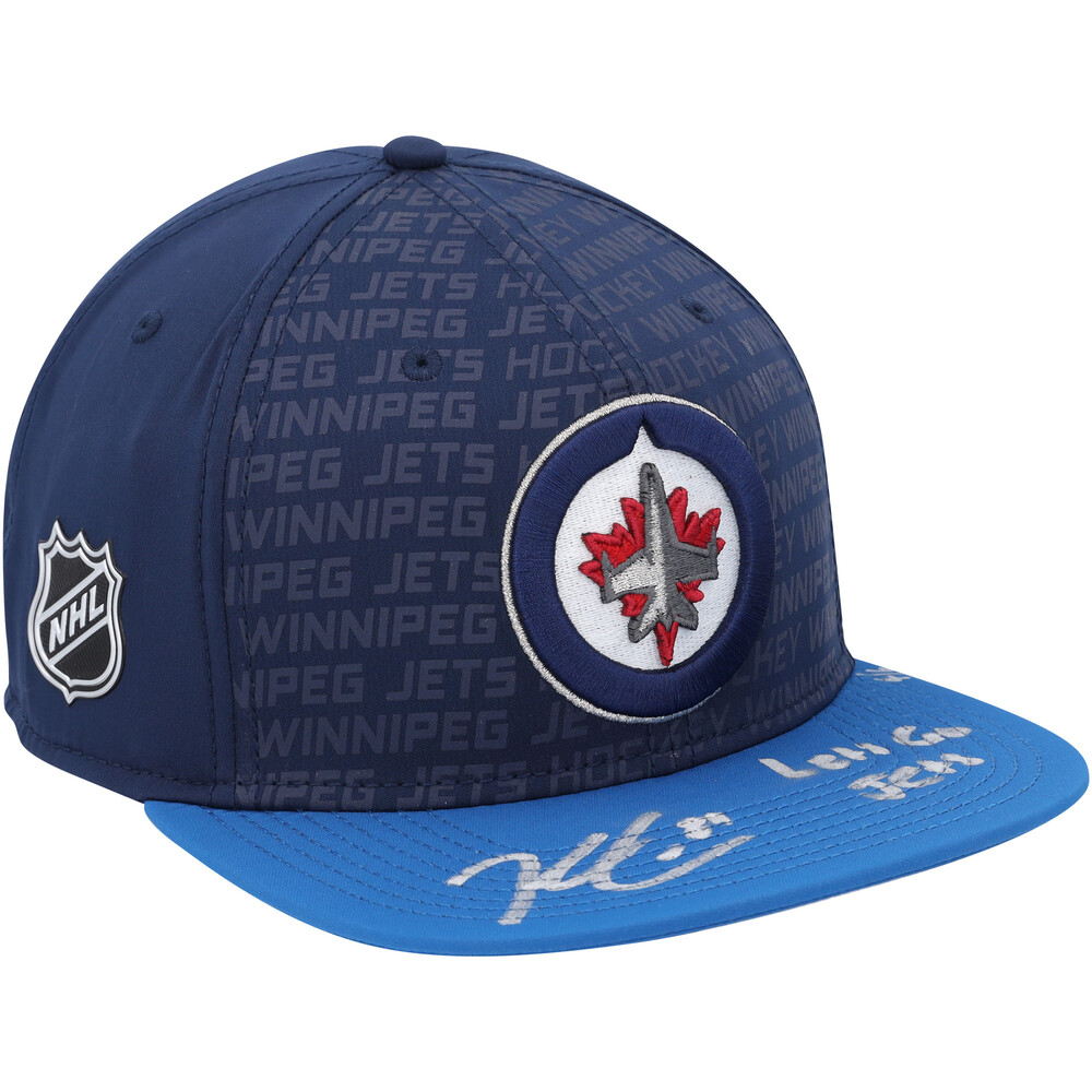 Kyle Connor Winnipeg Jets Autographed Navy Cap with "Go Jets Go ...