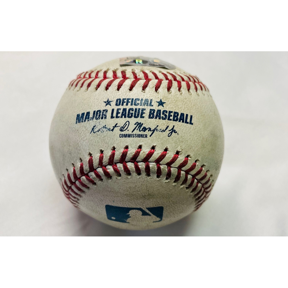 Game Used Baseball: Dane Dunning strikes out Austin Shenton - Jonah ...