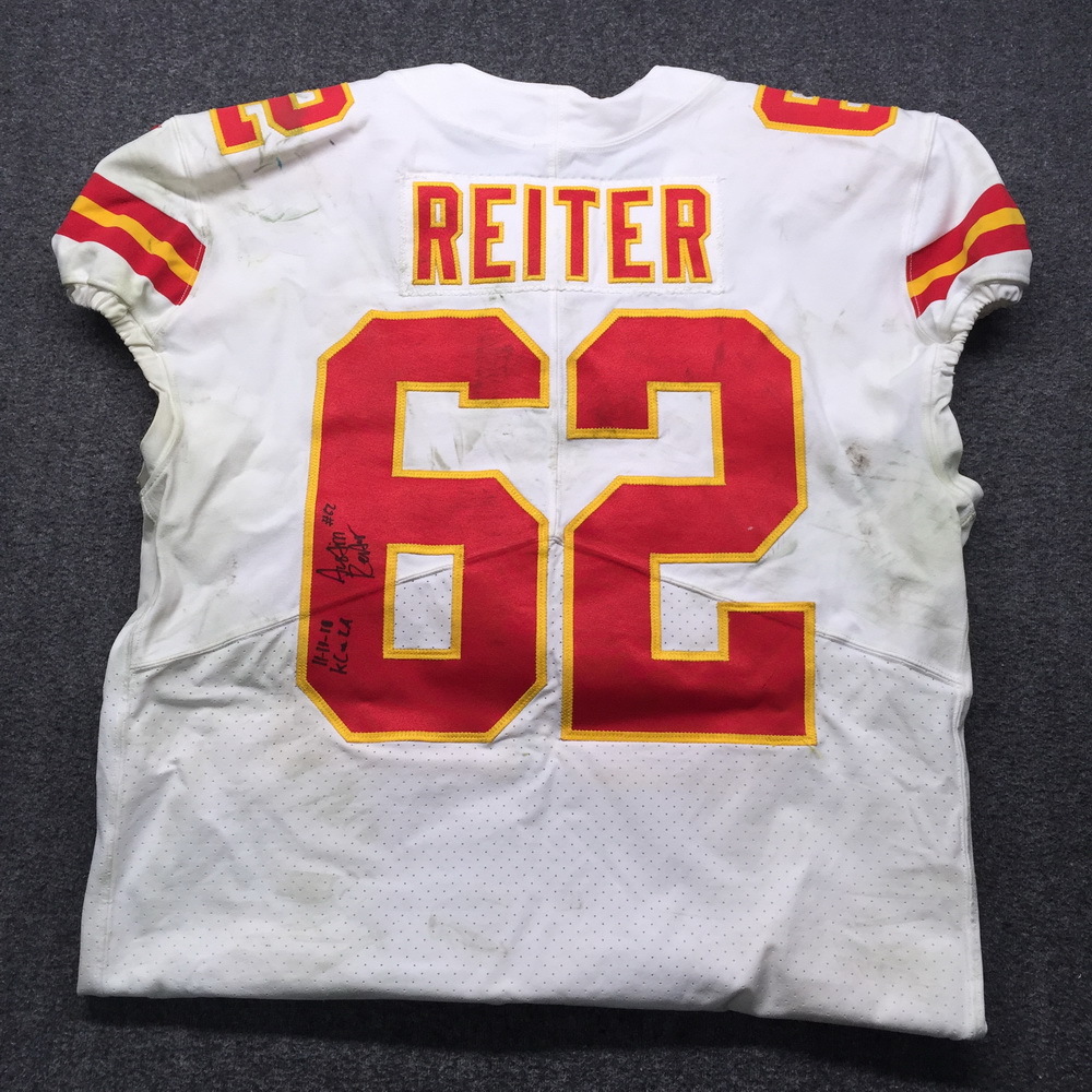 NFL - Chiefs Austin Reiter Games Used Jersey Size 46 (11/19/18) | The ...