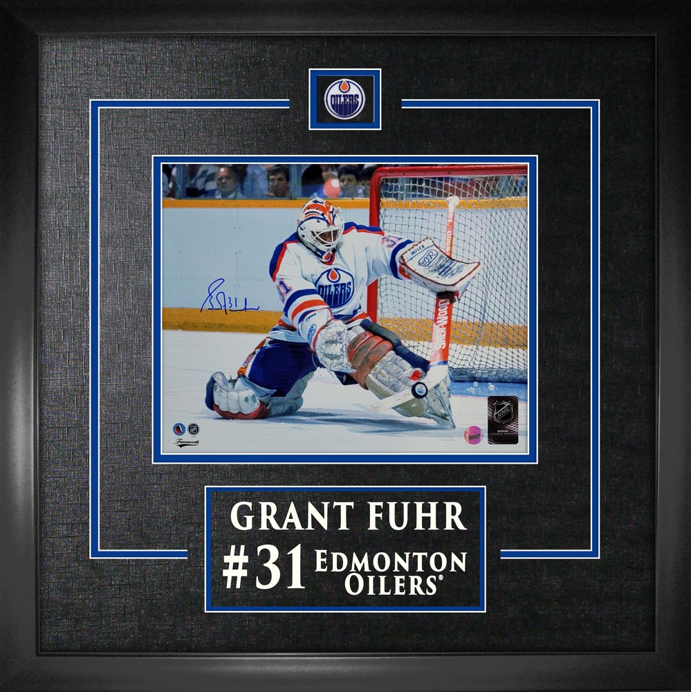 Grant Fuhr Signed Edmonton Oilers 8x10 Photo Framed - NHL Auctions