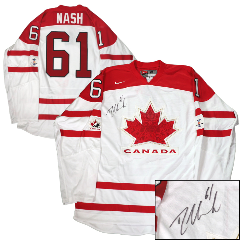 Rick Nash Autographed Team Canada Jersey - White - NHL Auctions