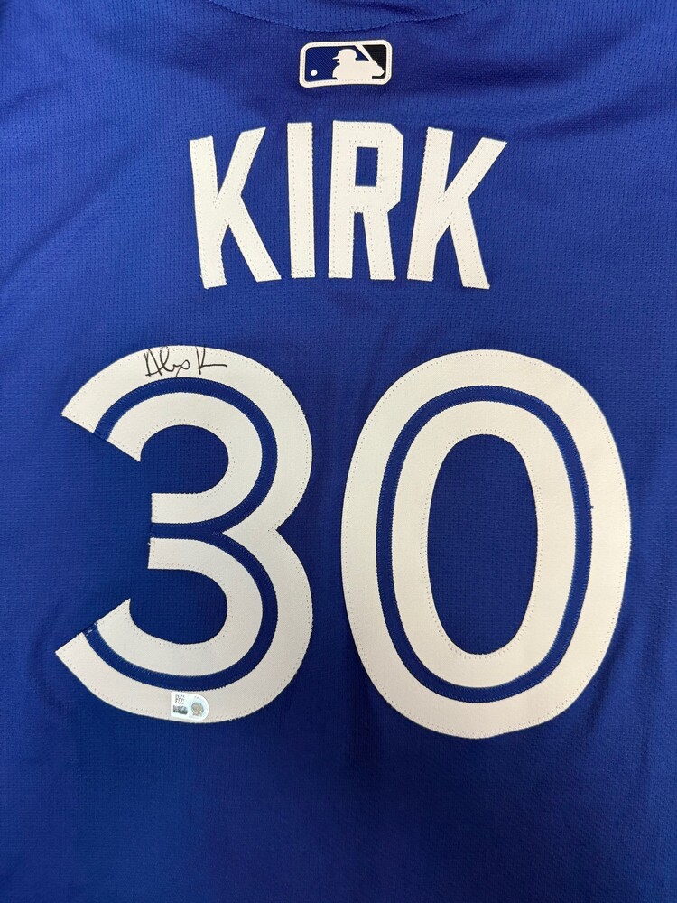 Alejandro Kirk Autographed Authentic Blue Jays Jersey | MLB Auctions