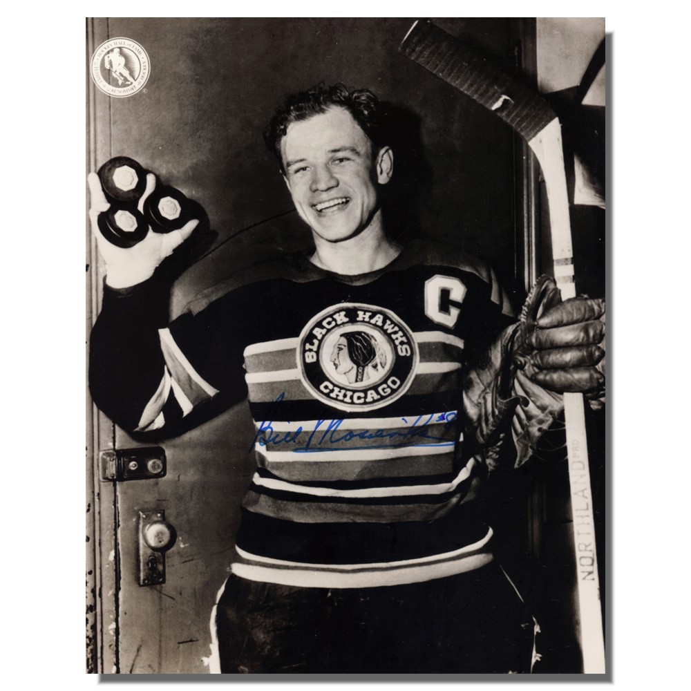 Bill Mosienko (deceased) Autographed Chicago Black Hawks 8x10 Photo ...
