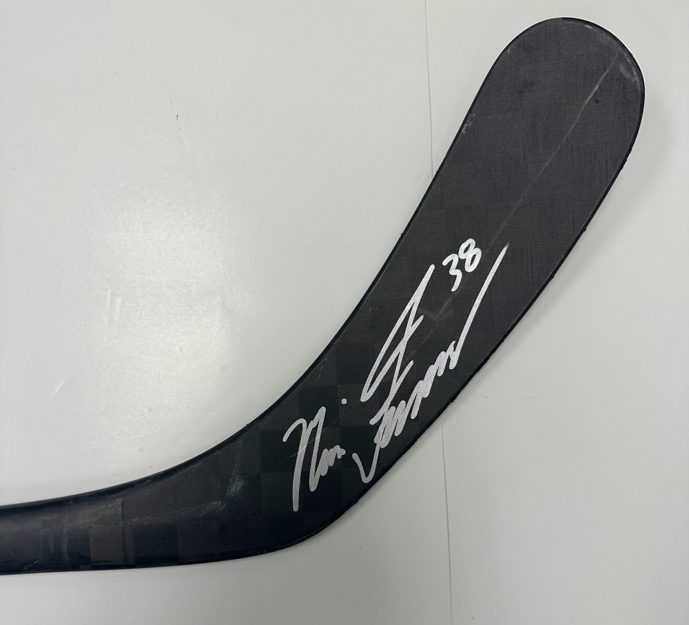 #38 Mario Ferraro Game Used Stick - Autographed - San Jose Sharks - NHL ...