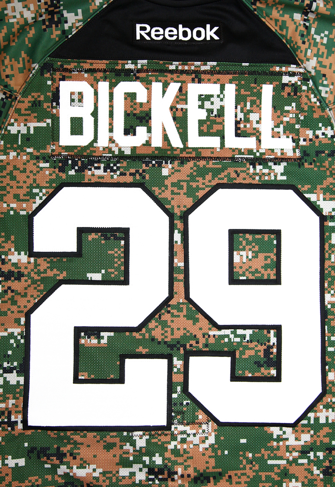 #29 - Bryan Bickell Autographed Authentic Veterans Day Jersey - NHL ...