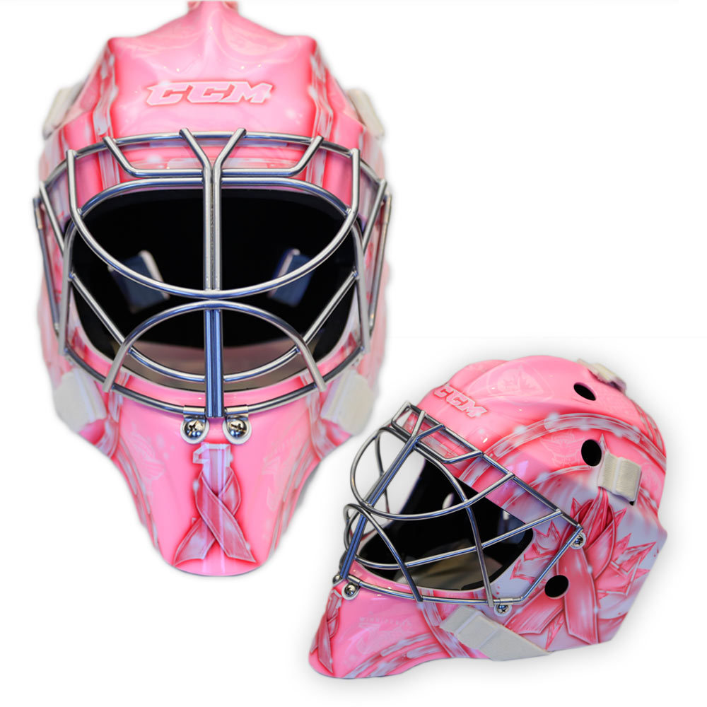 Manitoba Moose Eric Comrie Game Worn Autographed Hockey Fights Cancer ...