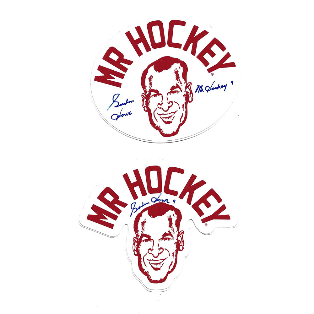 Gordie Howe Autographed Mr. Hockey Stickers - NHL Auctions