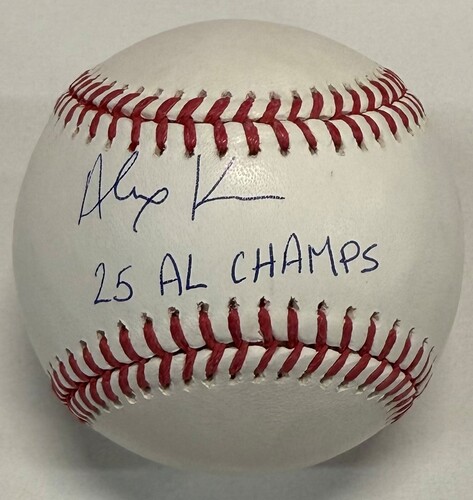 Alejandro Kirk Autographed "25 AL Champs" Baseball | MLB Auctions