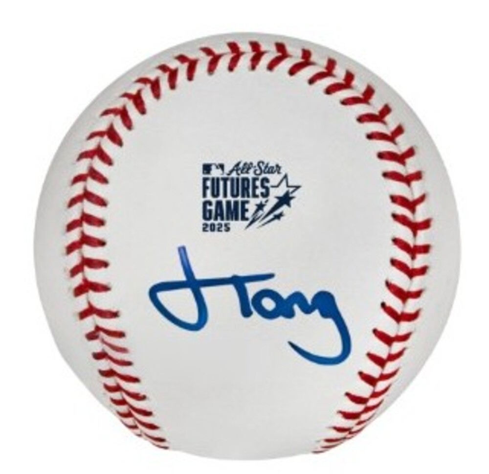 PRESALE: Jonah Tong Autographed 2025 Futures Game Logo Baseball | MLB ...