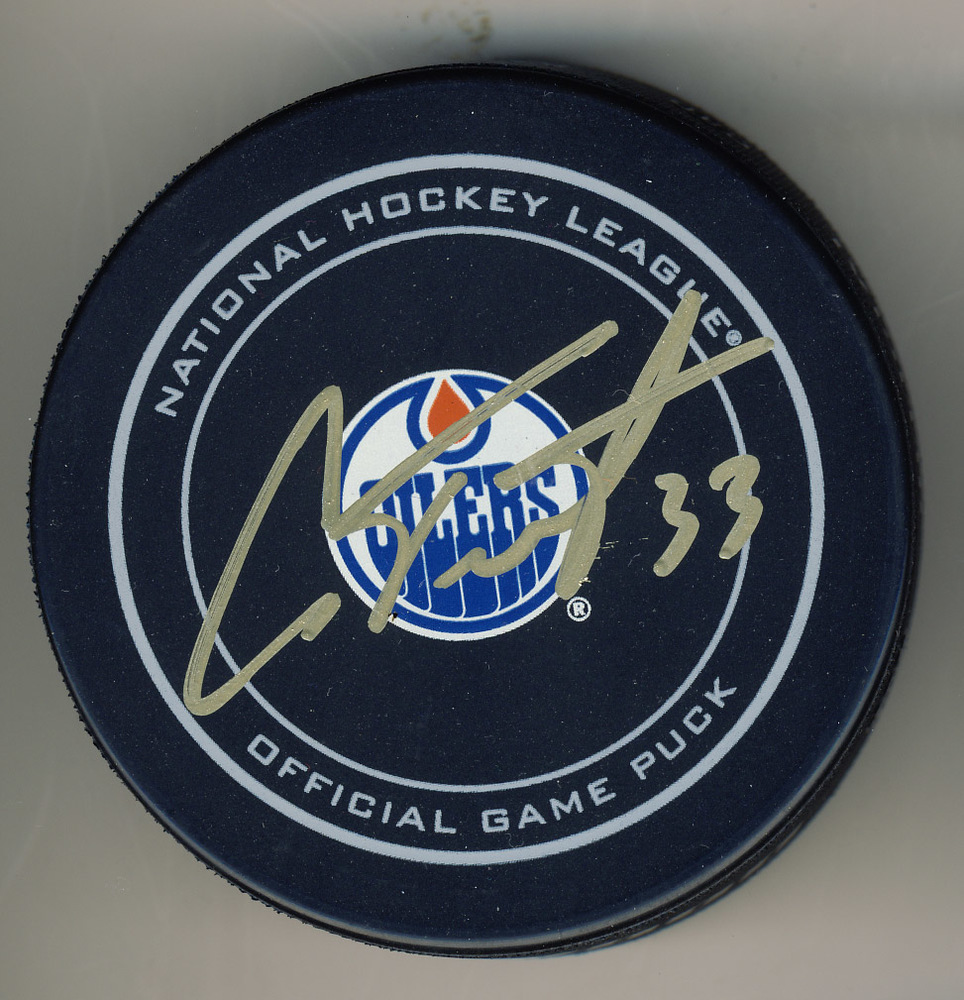 Cam Talbot Edmonton Oilers Autographed Offical Game Puck *Autograph ...