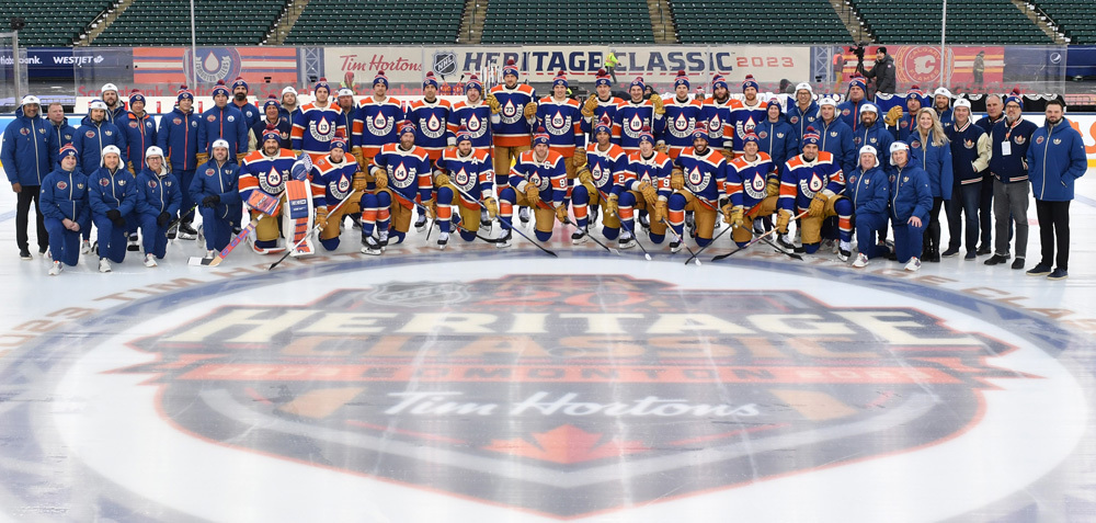 Zach Hyman #18 - 2023 NHL Heritage Classic Edmonton Oilers Official ...