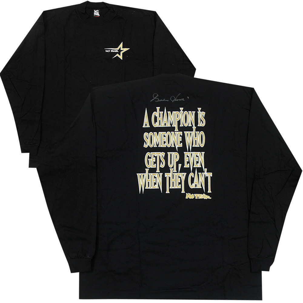 Gordie Howe Autographed No Fear Shirt - NHL Auctions