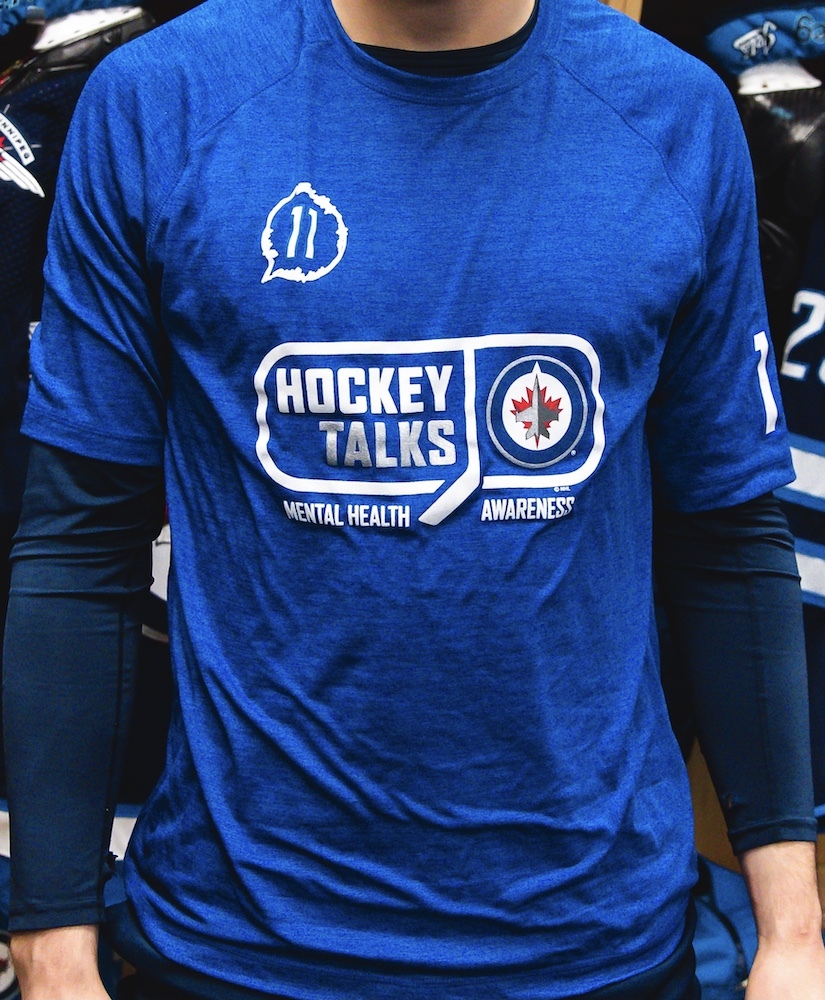 CJ SUESS Hockey Talks Player Worn Dri Fit Shirt - NHL Auctions