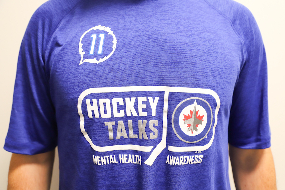 CJ SUESS Hockey Talks Player Worn Dri Fit Shirt - NHL Auctions