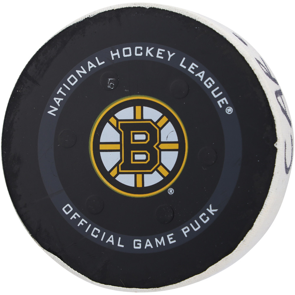 Boston Bruins vs. Carolina Hurricanes Game-Used Puck from Game 4 of the ...