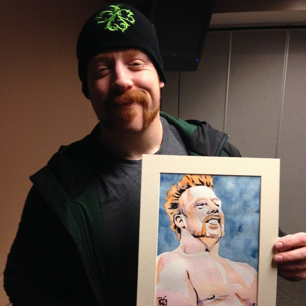 Sheamus Signed Painting by Rob Schamberger | WWE Auction