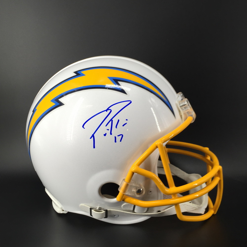 Chargers - Philip Rivers Signed Proline Helmet | The official auction ...