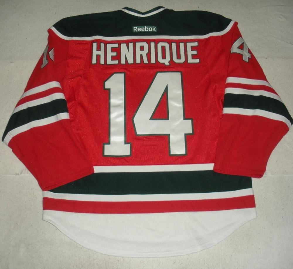 Adam Henrique - New Jersey Devils - Retro Night Game-Worn Jersey, worn ...