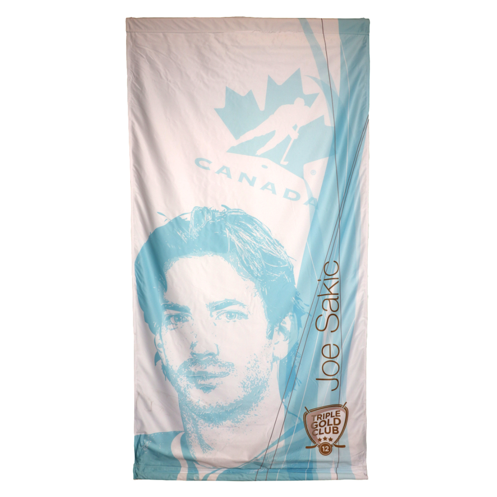Joe Sakic (Canada) - IIHF Triple Gold Club Olympic Banner (93'x48 ...