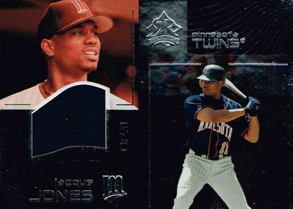 Jacque Jones 2004 Reflections Game Worn Jersey Card. | MLB Auctions