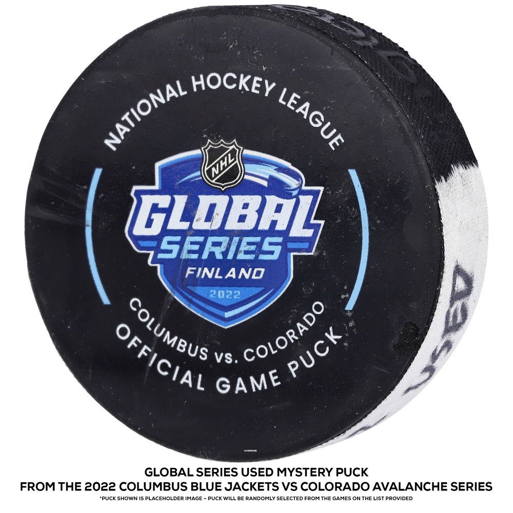 2022 Global Series Game or Warm-Up Used Mystery Puck Dutch Auction ...
