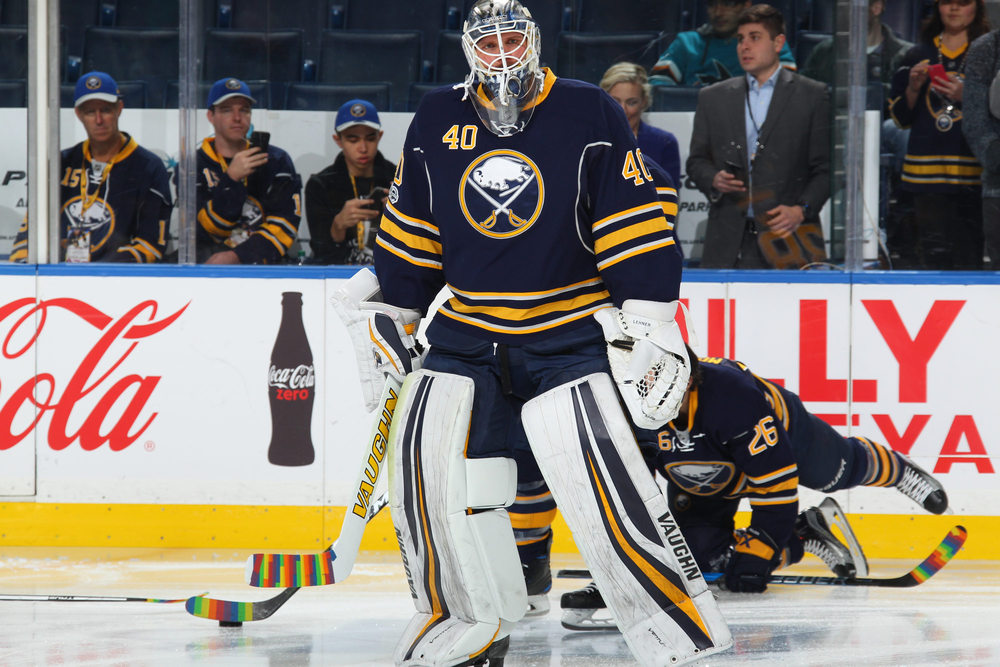 Robin Lehner Autographed Pregame Warm-Up Used Stick with Pride Tape ...