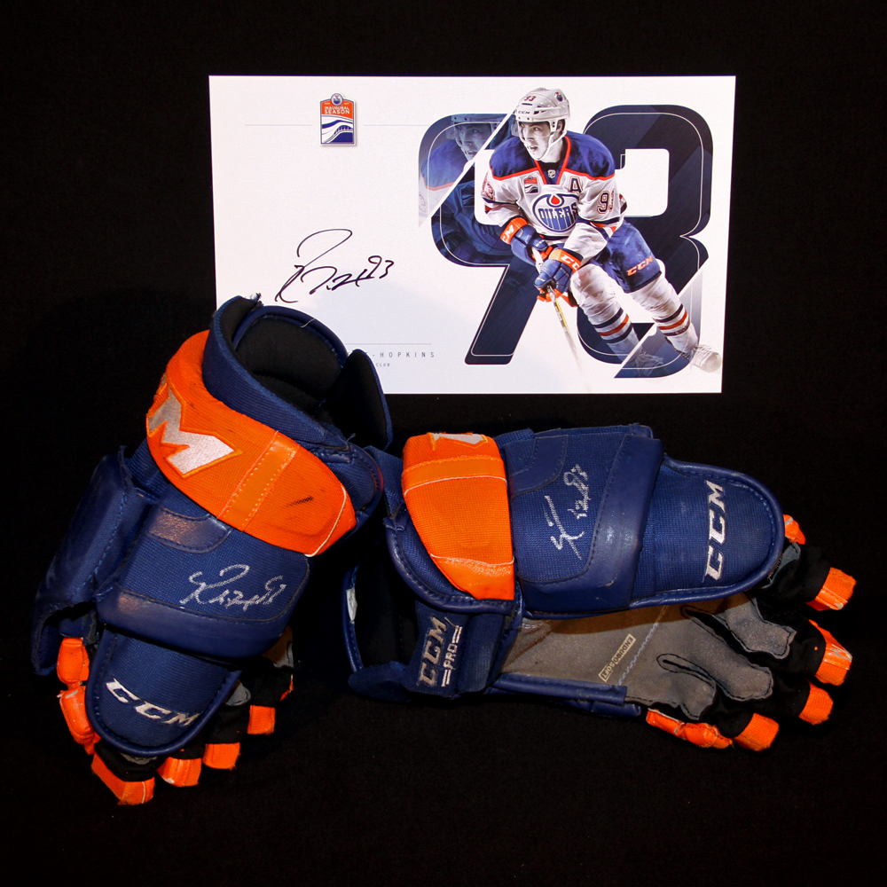 Ryan Nugent Hopkins #93 - Autographed 2016-17 Edmonton Oilers Game Worn ...