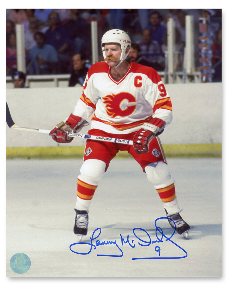 Lanny McDonald Calgary Flames Autographed Saddledome Action 8x10 Photo ...