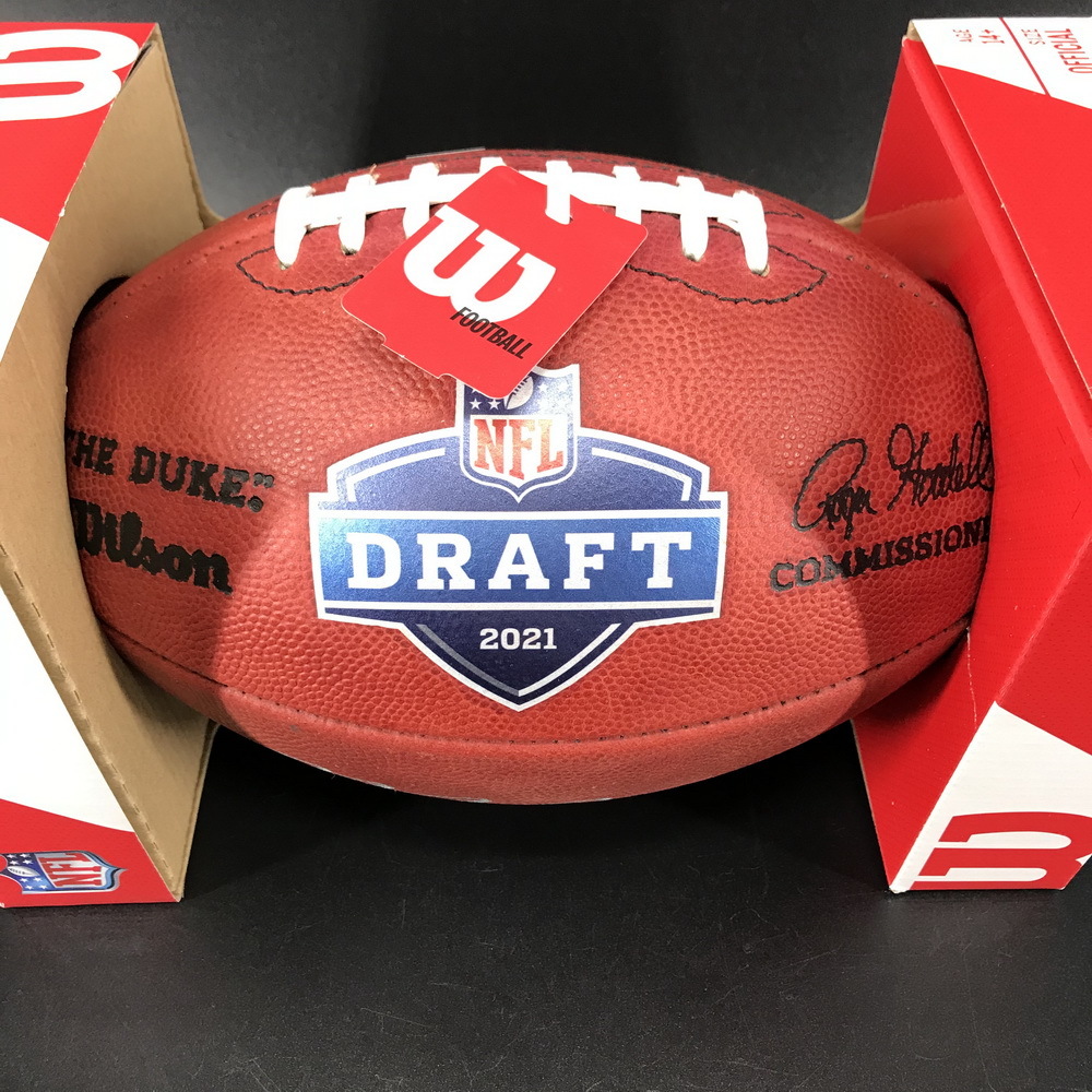 NFL - Patriots Mac Jones Signed Authentic Football with 2021 Draft Logo ...