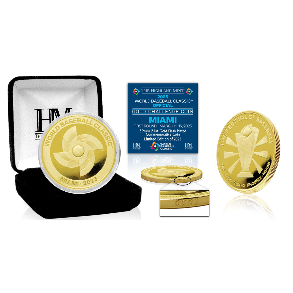 World Baseball Classic 2023 Gold MIAMI Round 1 Challenge Coin LE #1 ...