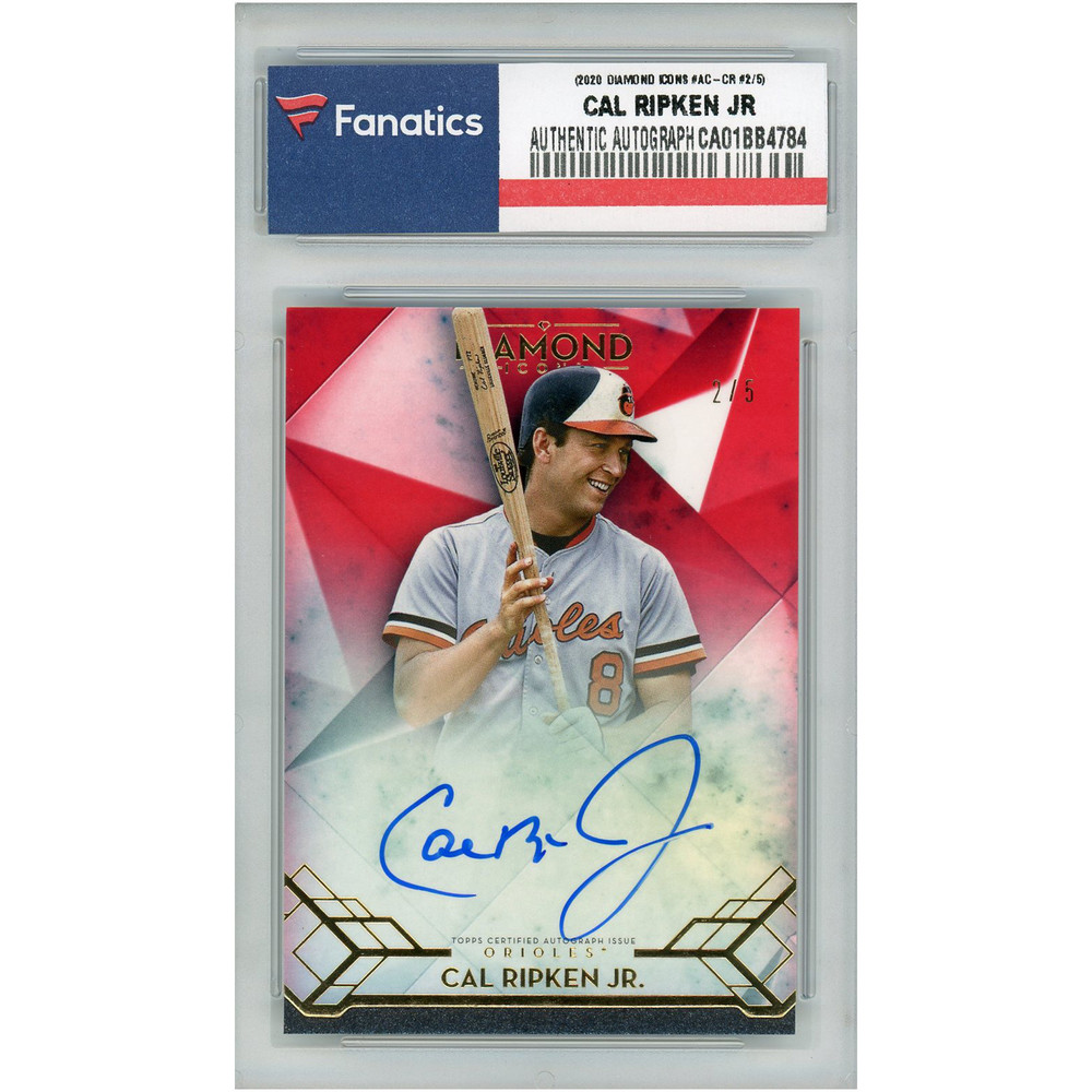 Cal Ripken Jr. Baltimore Orioles Autographed 2020 Topps Diamond Icons # ...