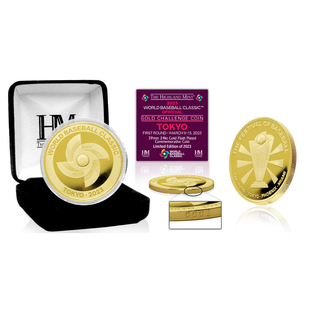 World Baseball Classic 2023 Gold TOKYO Round 1 Challenge Coin LE #1 ...