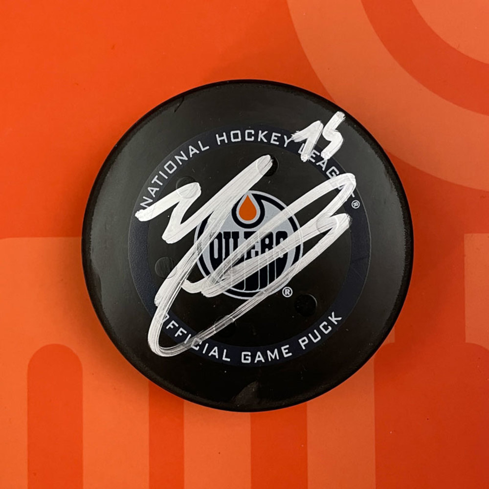 Evan Bouchard #75 - Autographed 4th NHL Career Regular Season Edmonton ...