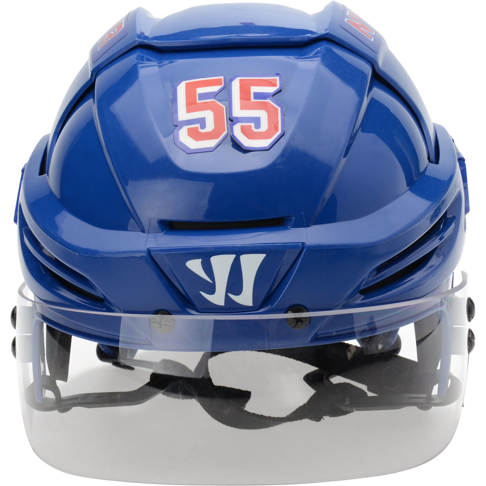 Nick Holden New York Rangers Game-Used #55 Blue Helmet from the 2017-18 ...