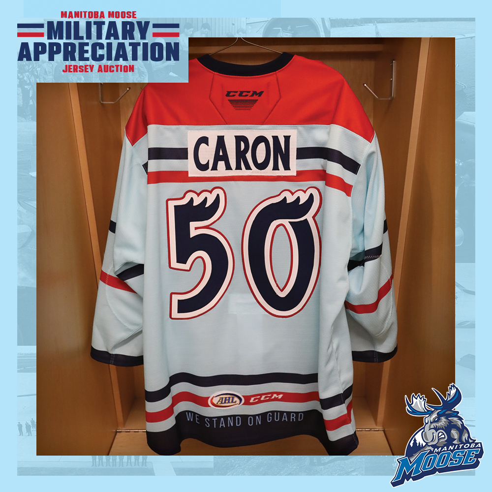 THOMAS CARON Game Issued Military Appreciation Jersey - NHL Auctions