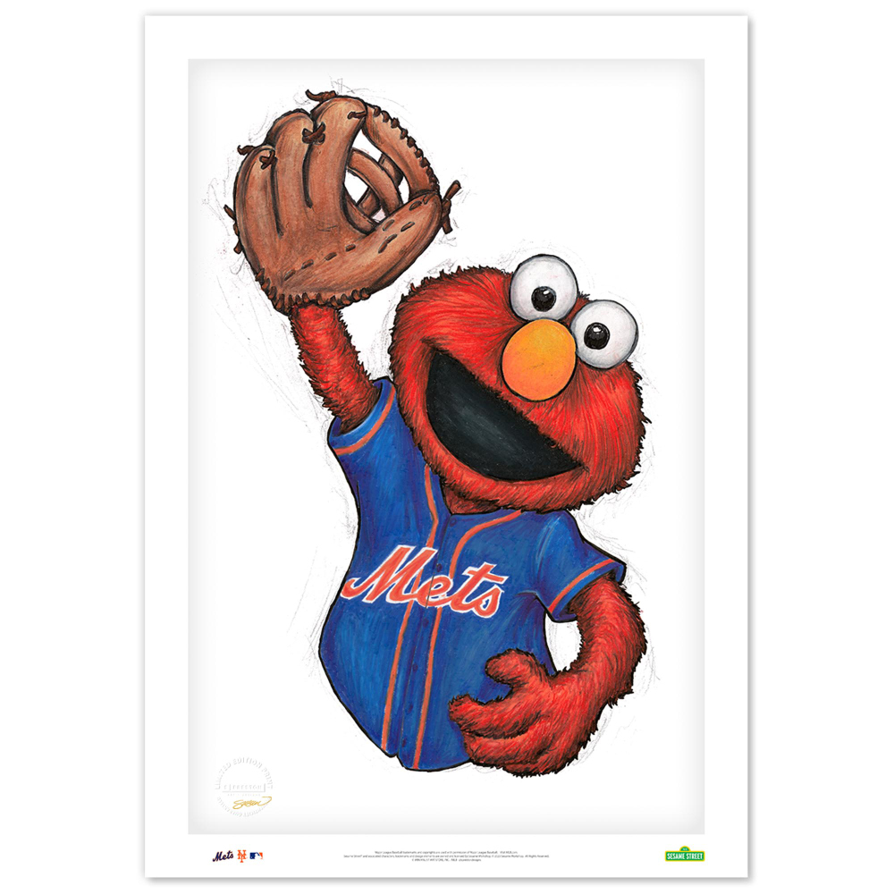 Elmo - New York Mets - Limited Edition Print of 100 by Artist S ...