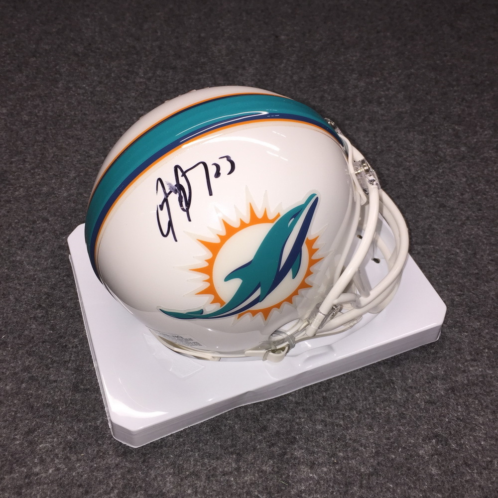Dolphins - Jay Ajayi signed Dolphins mini helmet (slight smudge on ...