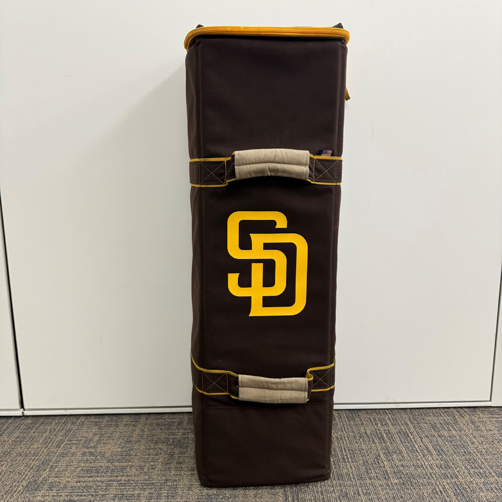 2025 San Diego Padres 34 in. x 10 in. x 10 in. Brown & Gold Team Bat ...