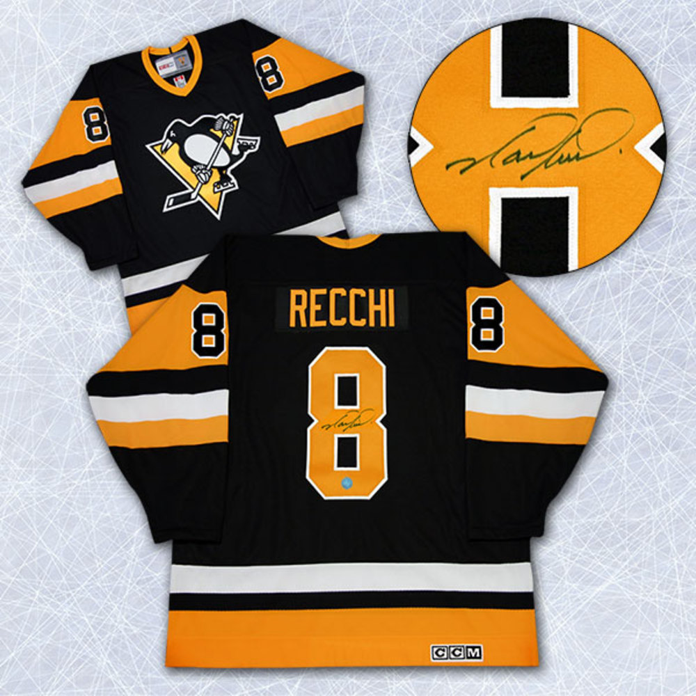 Mark Recchi Pittsburgh Penguins Autographed Retro CCM Hockey Jersey ...