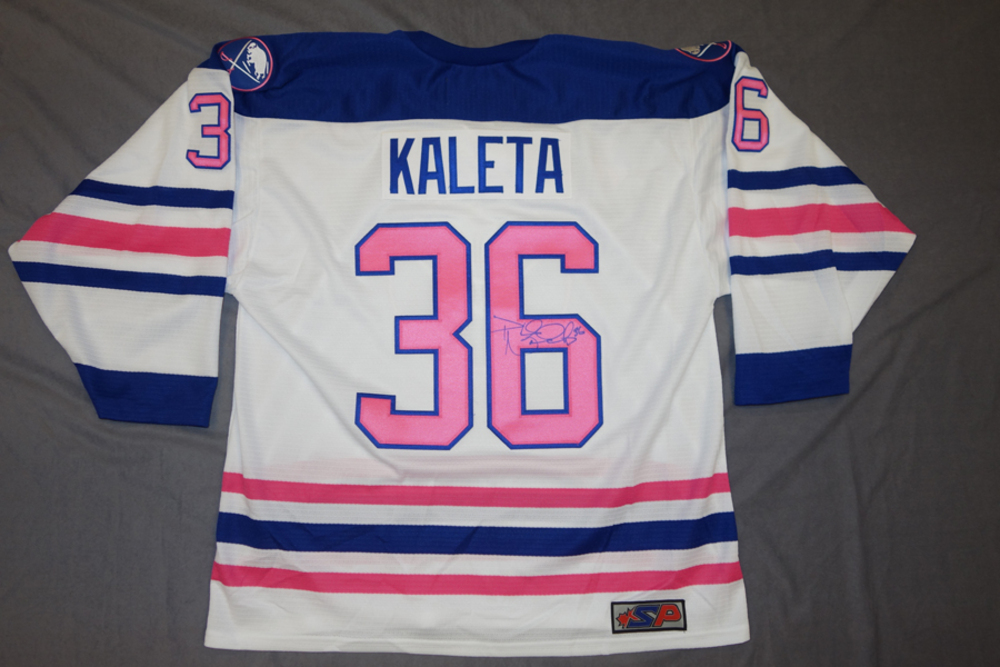 Pat Kaleta Autographed Buffalo Sabres Alumni Wine Festival Jersey - NHL ...
