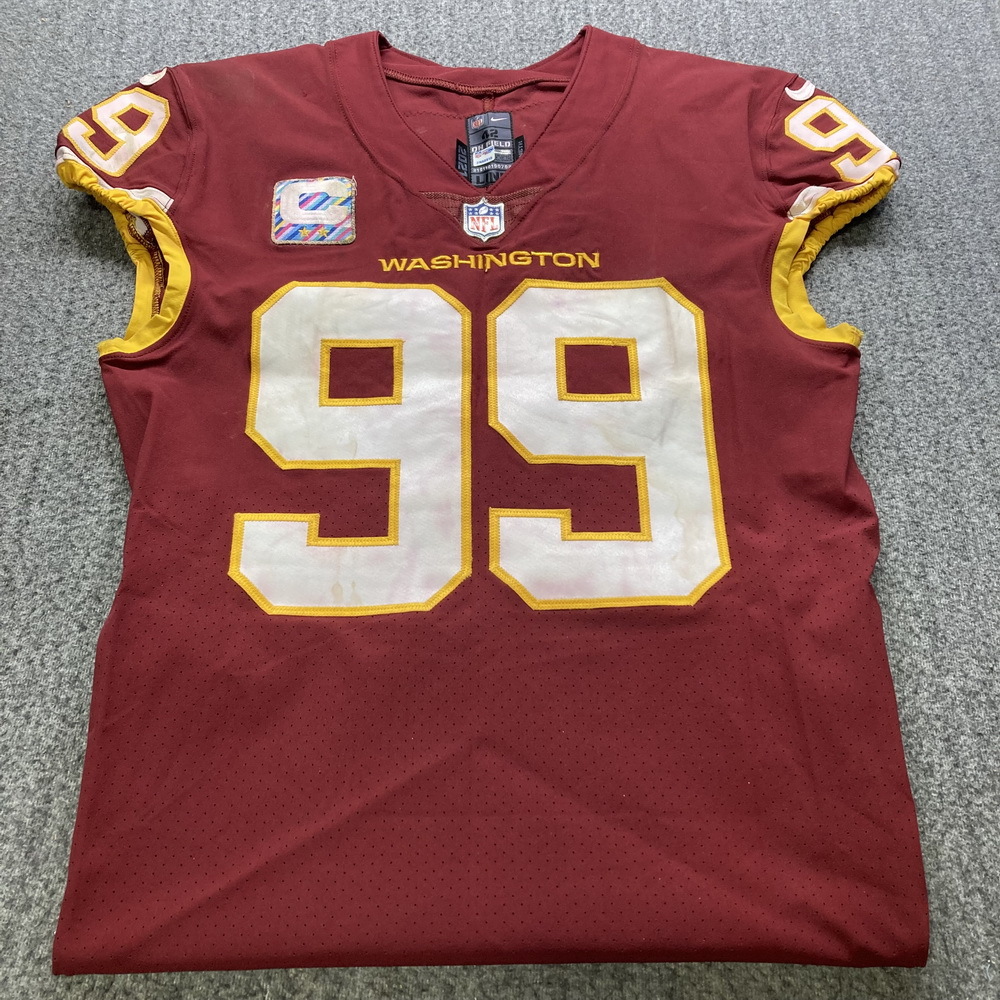 Crucial Catch - Commanders Chase Young Game Used Jersey (10/5/2021 ...