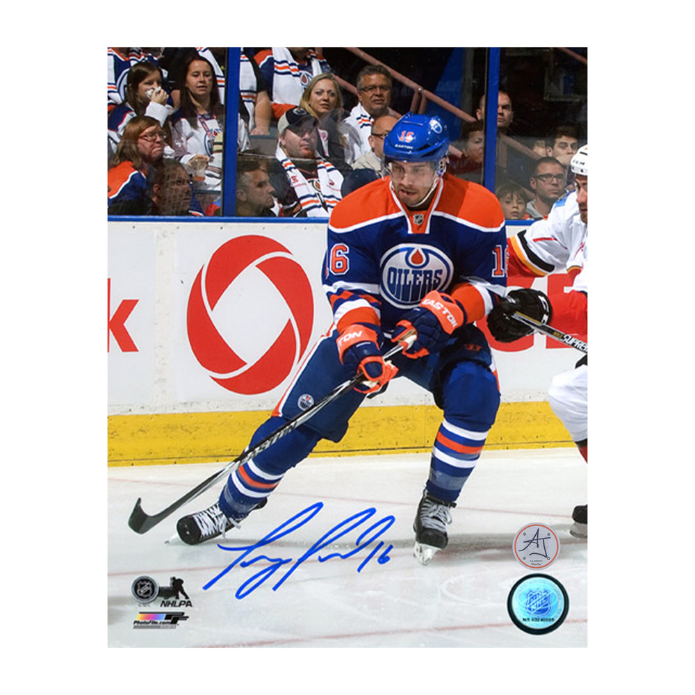Teddy Purcell Edmonton Oilers Autographed Battle Of Alberta 8x10 Photo ...